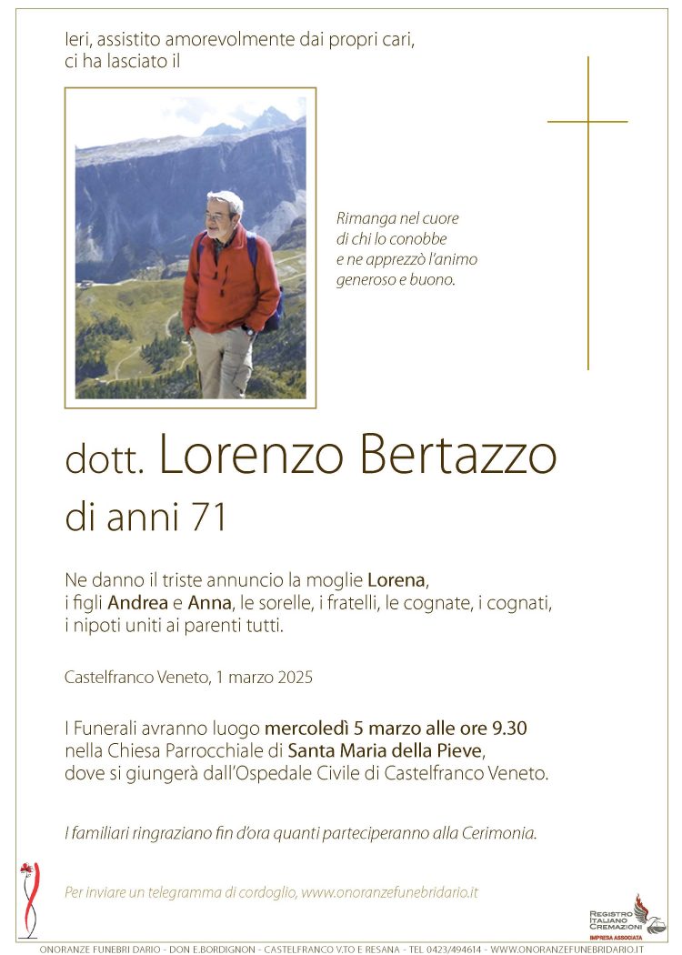 Necrologi Online – Dario – Onoranze Funebri